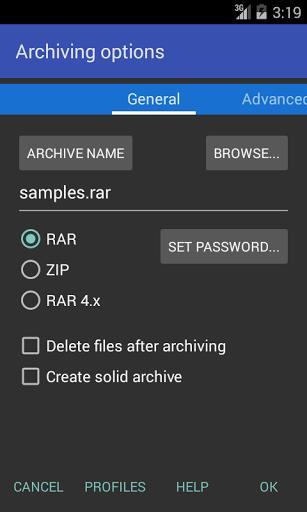RAR (WinRAR) v5.50.build42 APK - Android Apps Examiner