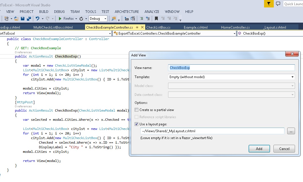 Dynamic checkbox List in Mvc Dynamic checkbox List in Mvc