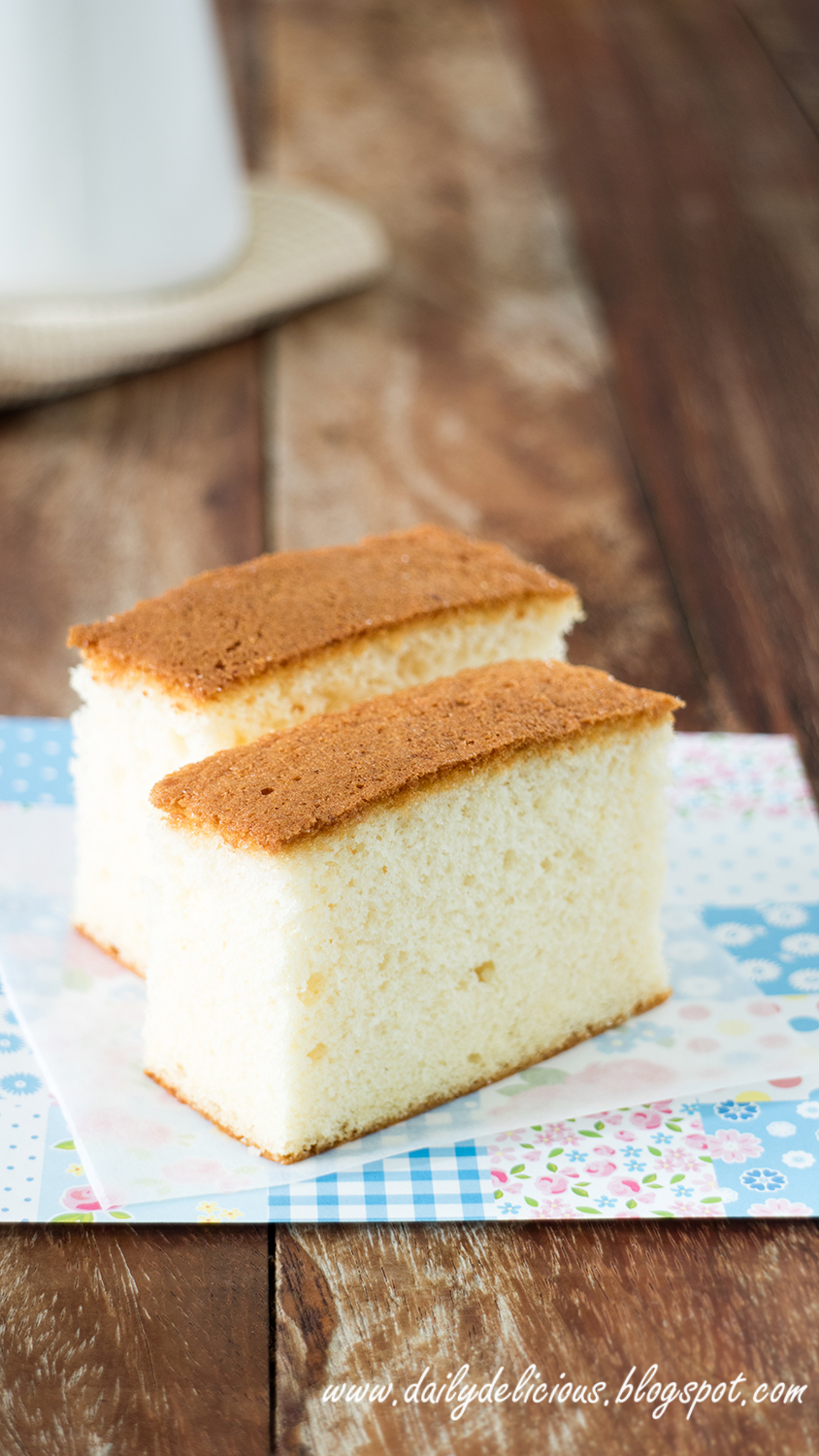 dailydelicious: Castella Cake: Soft and fluffy Castella cake