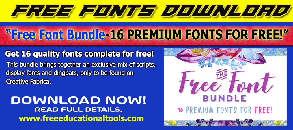 16 Free Premium Fonts from creativefabrica [Download now the Free Font ...