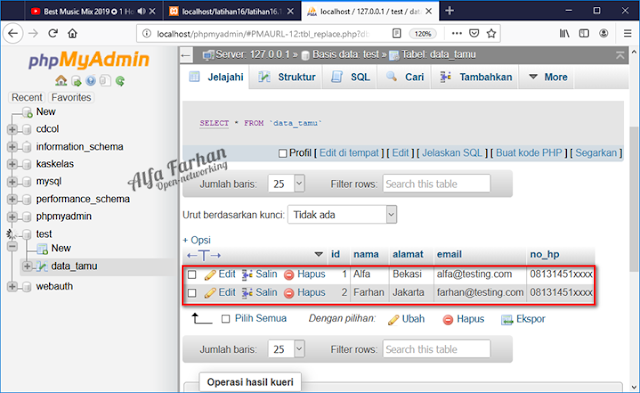 PHP Programming 7 - Database PHP MySQL CRUD SELECT atau READ ~ Open ...