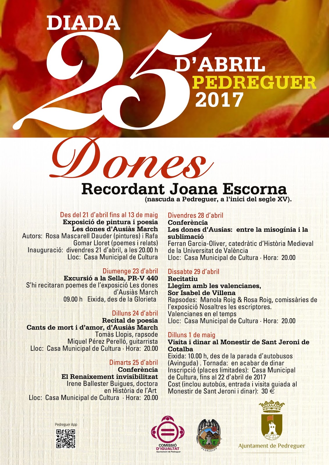 Sor Isabel de Villena i les nobles dones a Pedreguer