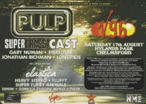 Numa Boots: Warrington Victoria Park 18th August 1996 (V96 Festival)