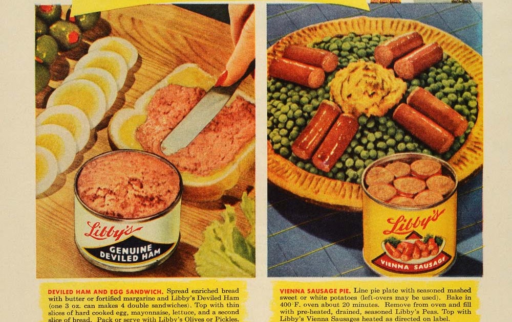 Vintage Recipe Blog: Ad: Libbey's Meats