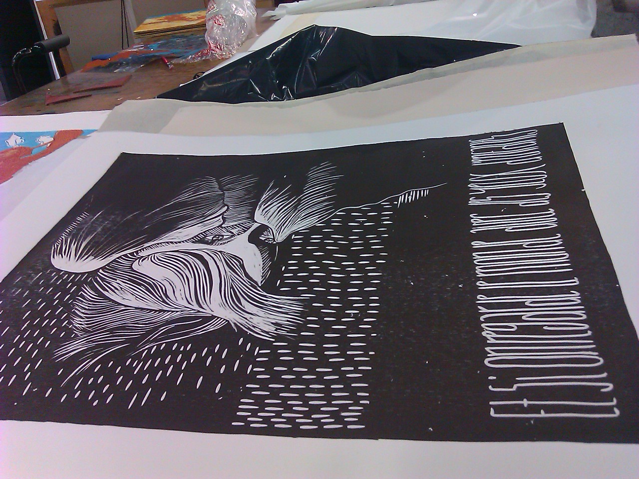 GRABADO : LINOGRAFÍA