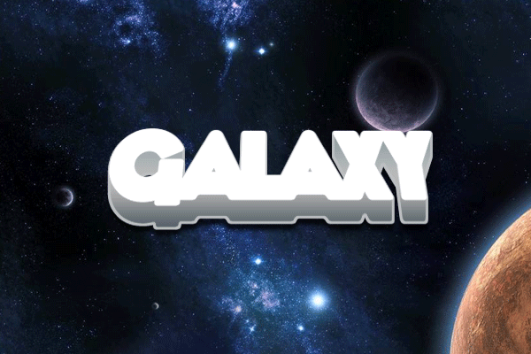 Galaxy Style Text Effect