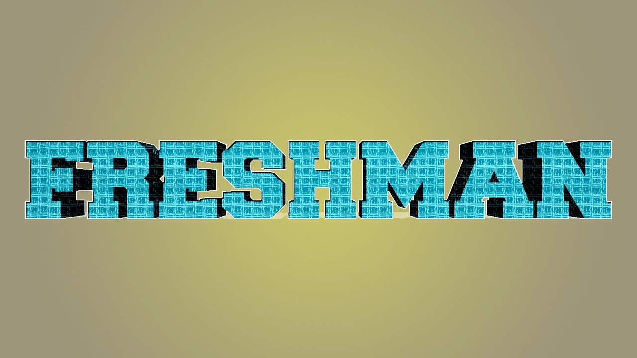 How to create 3D Freshman text effect in photoshop II ALL ROUNDER