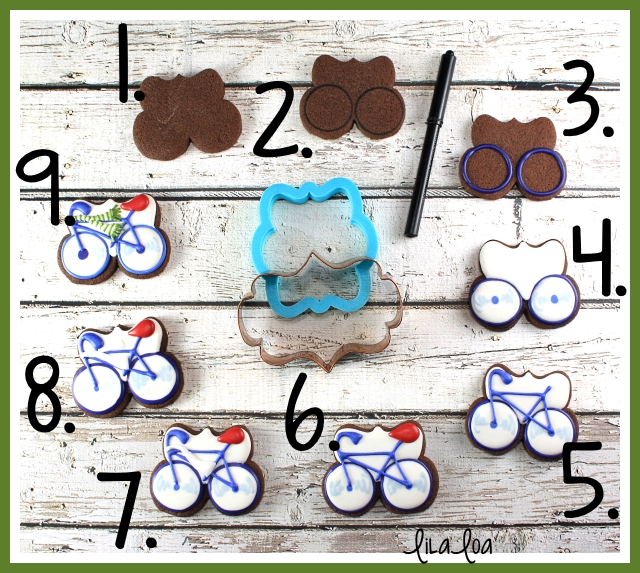 How to Make Decorated Bicycle Cookies
