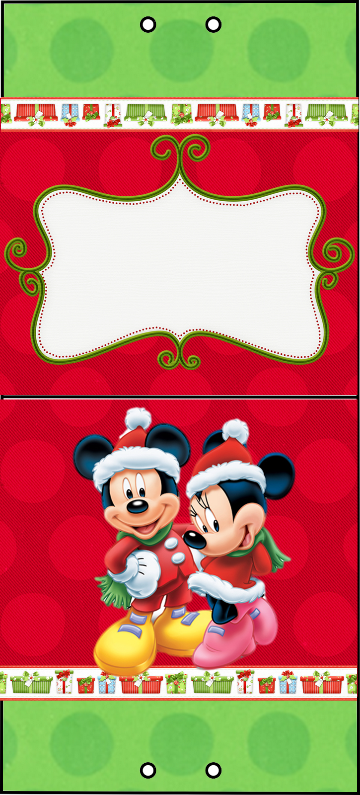Santa Mickey and Minnie: Free Printable Mini Kit. - Oh My Fiesta! in ...