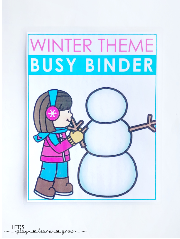 Winter Themed Busy Binder Activities | Lets Play.Learn.Grow