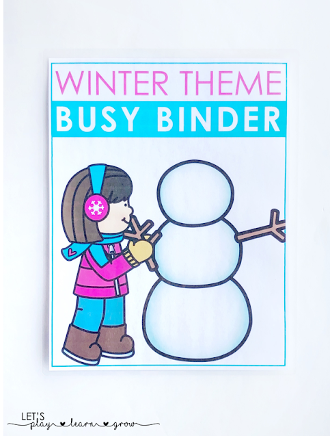 Winter Themed Busy Binder Activities | Lets Play.Learn.Grow