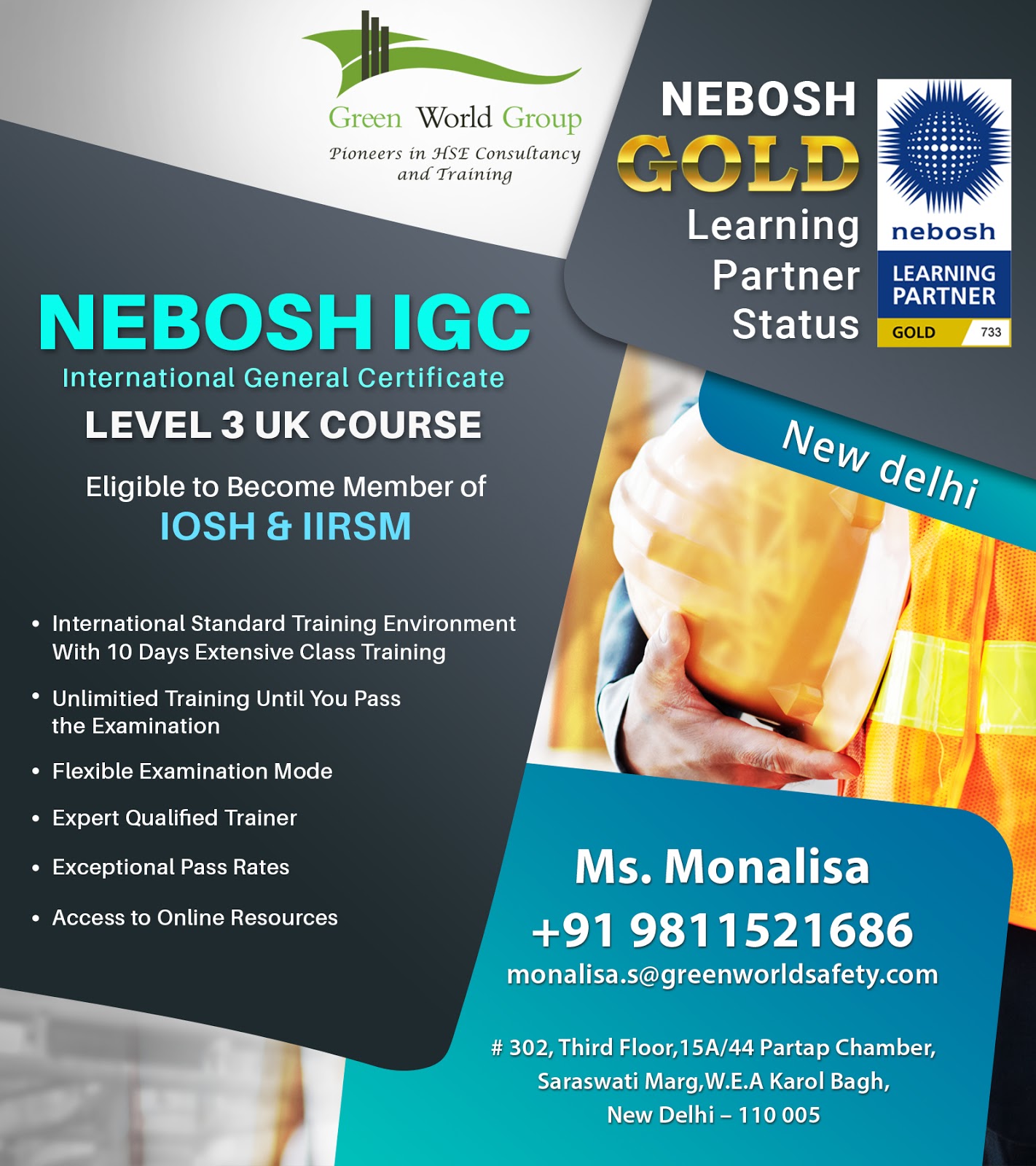 Nebosh GOLD Learning Partner Training Institute in New Delhi - Nebosh and Safety Certification ...
