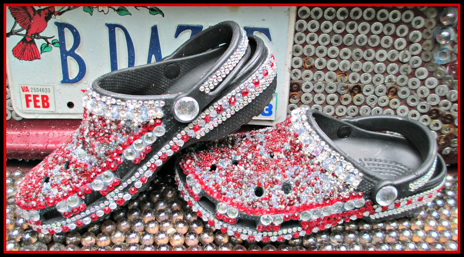 Healing Woman: VIRGINIA'S B-DAZZLED CROCS!