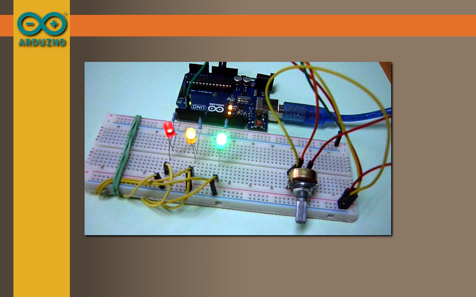 Básico 06: Potenciometro para tres leds y lectura en monitor serial ...