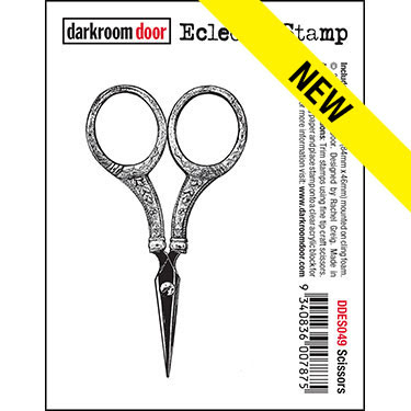 crafty goodies: Scissors Eclectic Stamp by Darkroom Door~