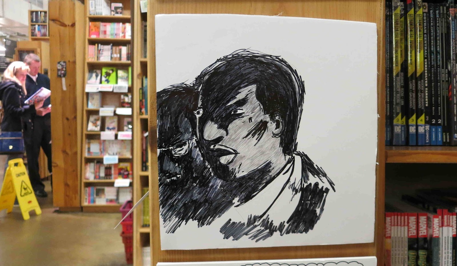 The ZehnKatzen Times: [art_in_PDX] Sharpie Art Cartoons in Powell's ...