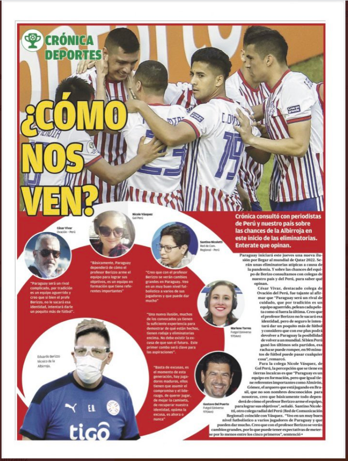 Tapa de Diarios PY 07/OCT/2020