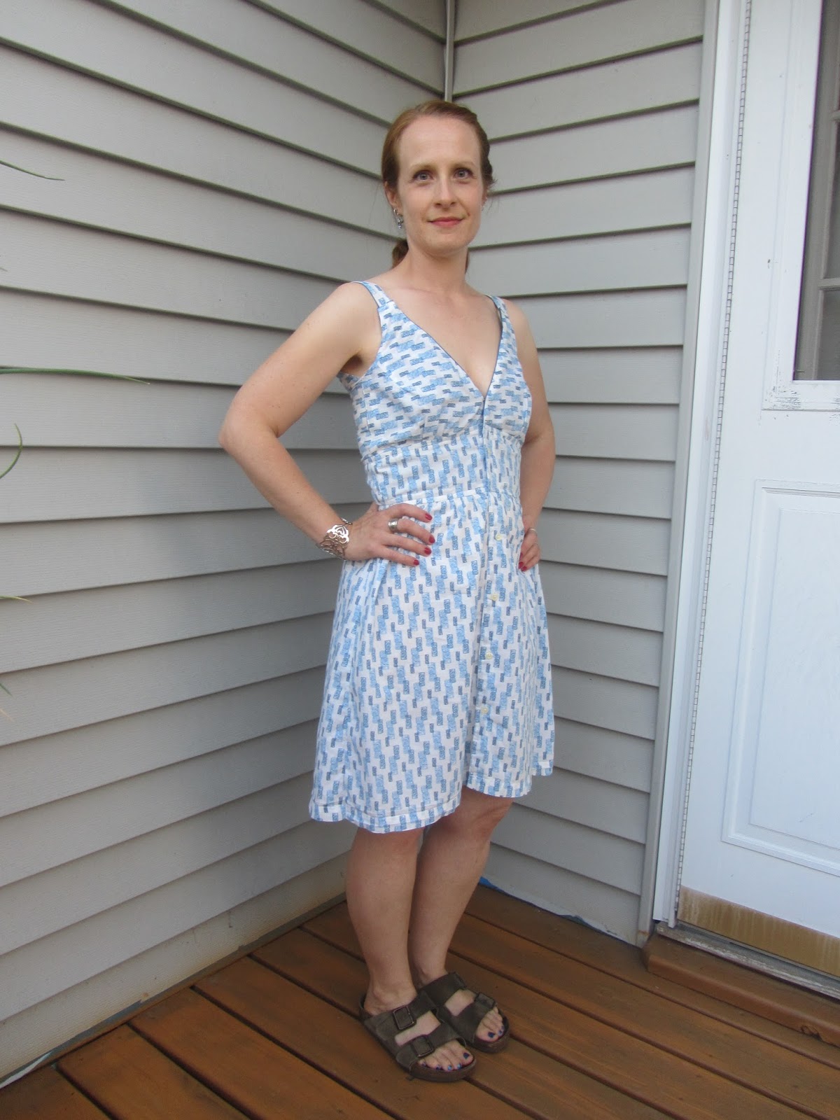 Refashion Co-op: Tiki Sundress from a man's shirt