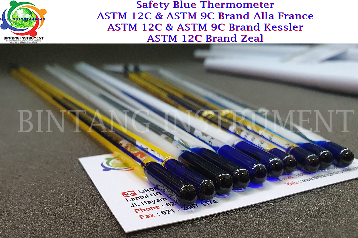 .: 081362449440 Jual Thermometer ASTM 12C Safety Blue Alla France ...