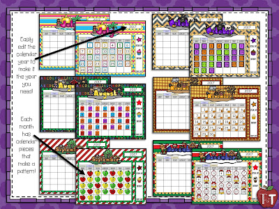 Teaching With Terhune: DIGITAL MORNING MEETING CALENDAR FOR THE SMARTBOARD
