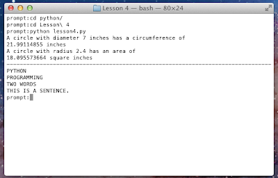 Getting Started with Python: Lesson 4 - Floats and Lists