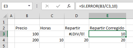 Función SI.ERROR en Excel ~ Aprende Excel VBA