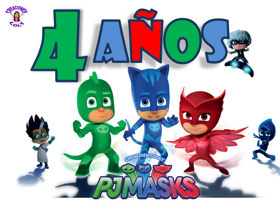 Creaciones Loly: TOPPERS PJ MASKS HEROES EN PIJAMAS