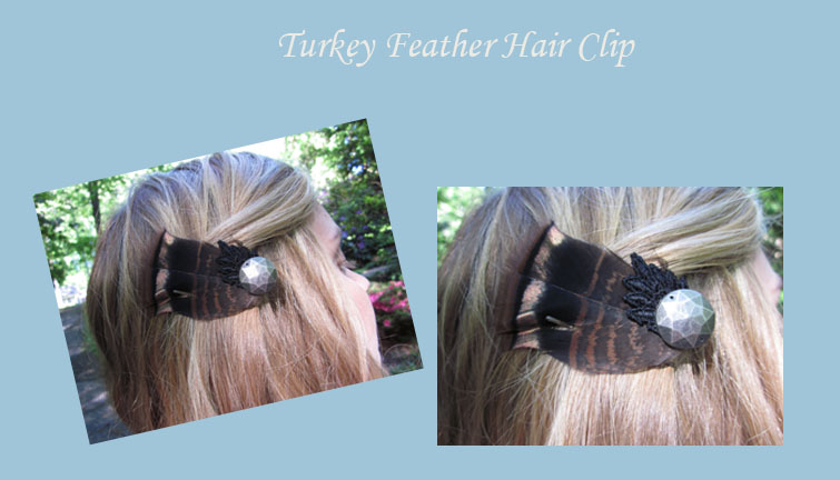 Creations by Bonnybee: PROJECT: Feather Hair Accessories and Challenge ...