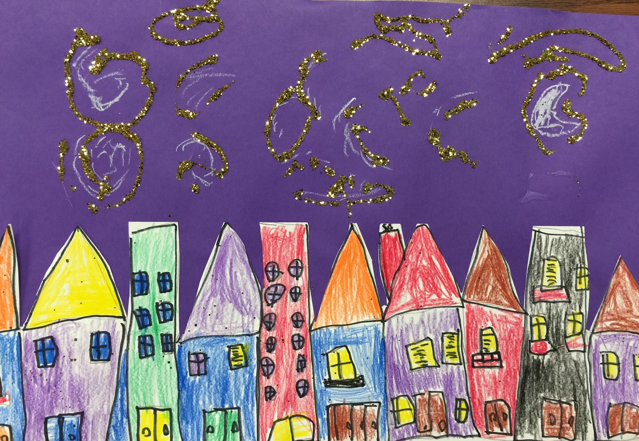 Mrs. Harris' art room: Starry Night 1st grade collage