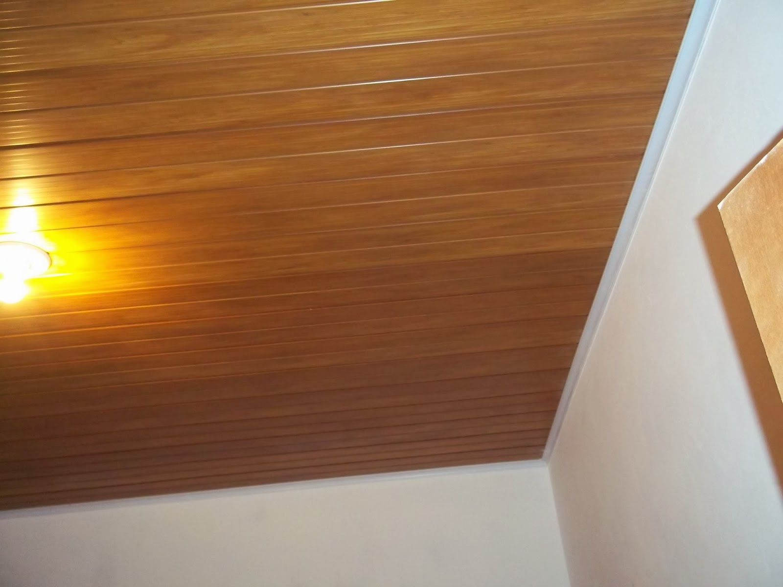 forro pvc: Forro pvc cor de madeira um luxo.