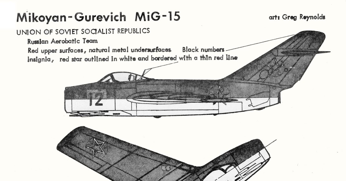 Oldsarges Aircraft Model blog: MIG-15 profiles