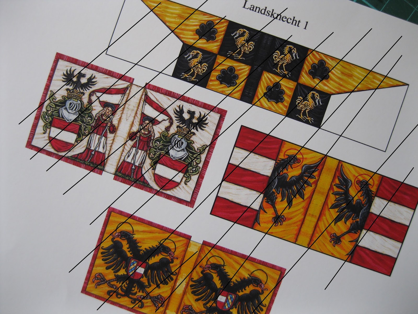 Landsknecht Flags sheet 2 now completed (updated 17-07-17 Commercial)