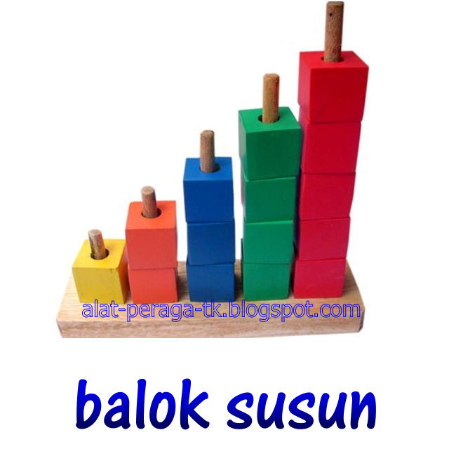alat peraga TK: Balok Susun