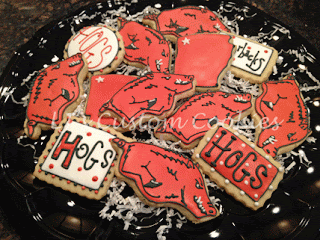 LJ's Custom Cookies: Razorback Cookies