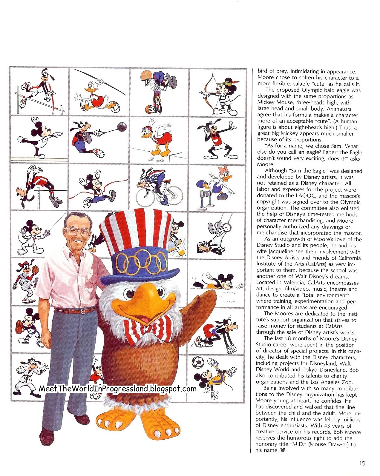Meet The World: Disney's Sam the Eagle & the 1984 Olympics ...