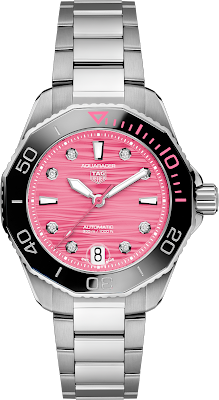 TAG HEUER ENTHUSIAST: SPOTLIGHT ON: TAG Heuer Aquaracer 'Pink Dial ...