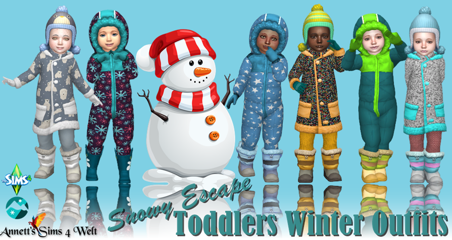 Annett's Sims 4 Welt: Snowy Escape - Toddlers Winter Outfit
