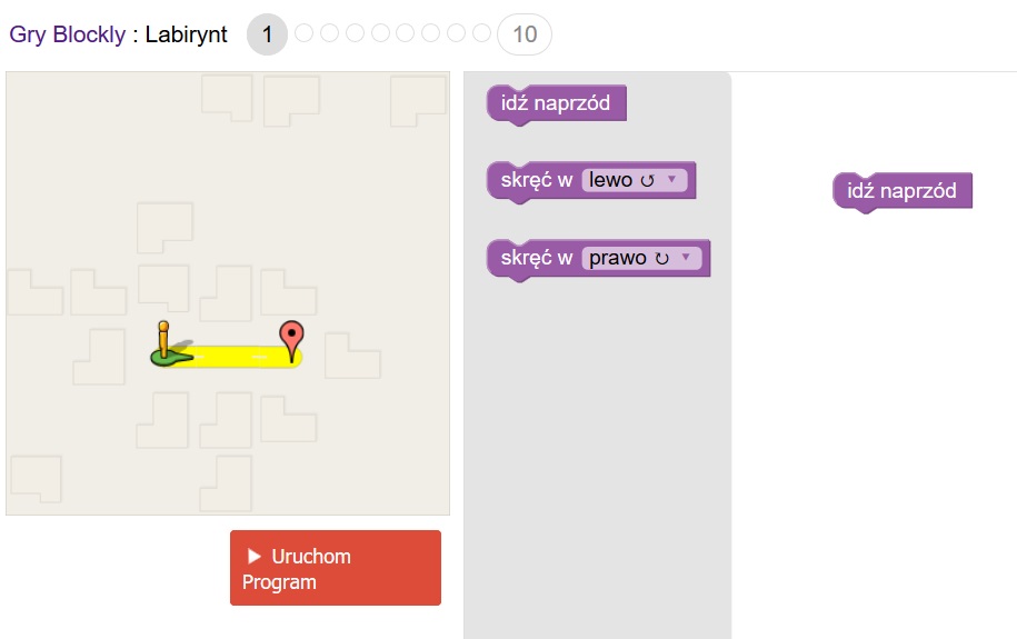 TIKowy Belfer: Blockly Games