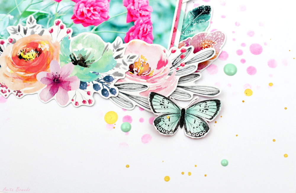 Roses layout - kitaholic oct main kit - Neat and Crafty