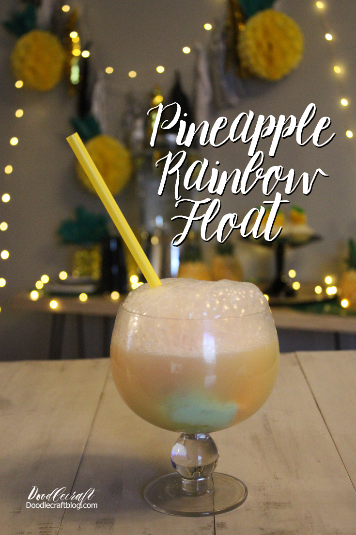 Pineapple Rainbow Float! - making handycrafts