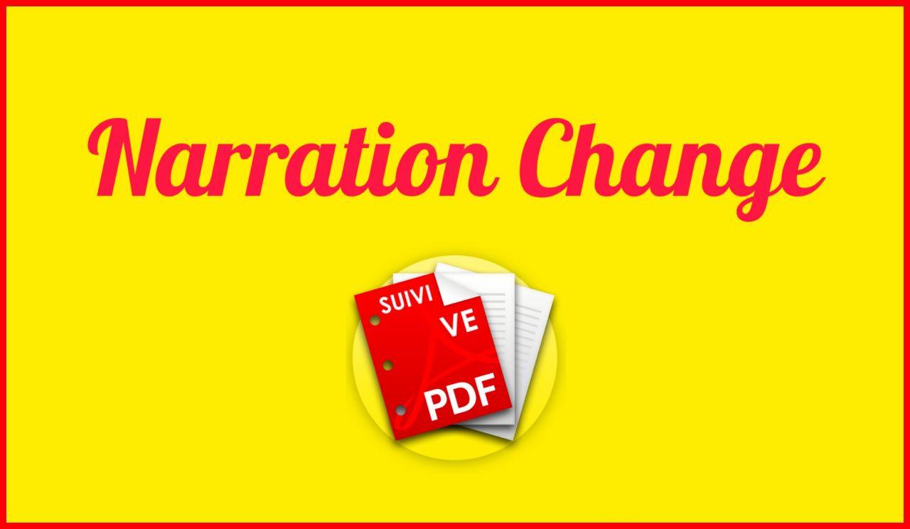 Narration Change Pdf Downlod Narration Change Pdf Downlod
