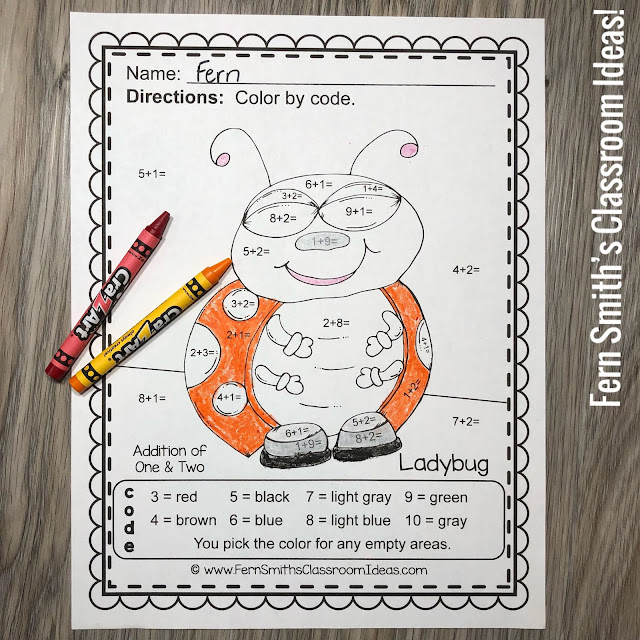 Looking For Some New Spring Addition and Subtraction Color By Numbers ...