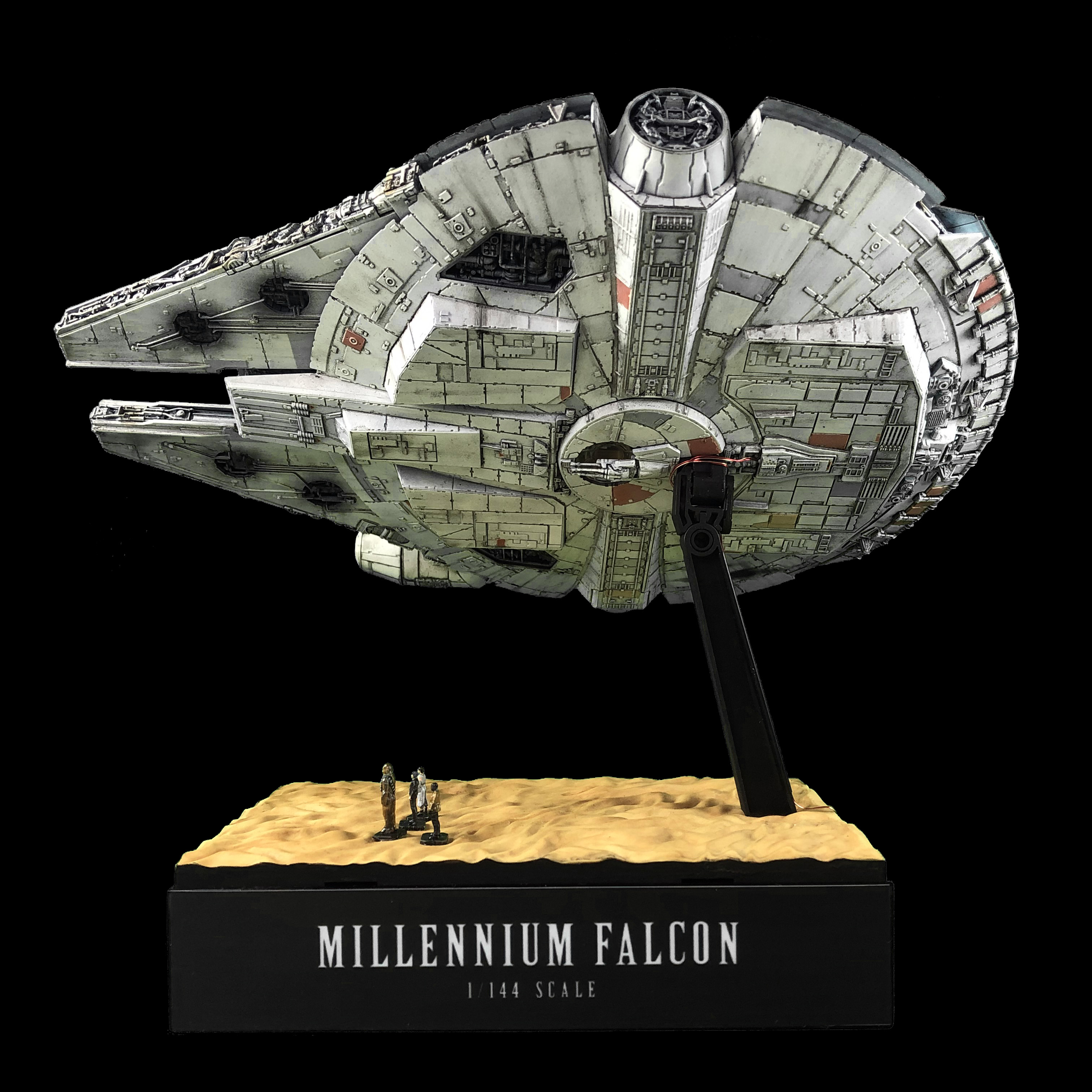Completed Bandai Millennium Falcon 1/144