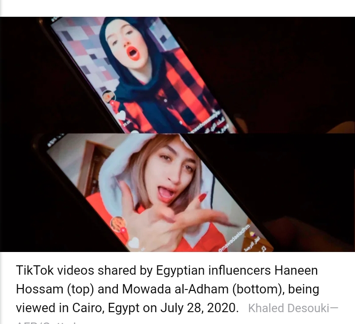 Only two of the 5 women were named in the prosecution statement. Those named were Haneen Hossam ...