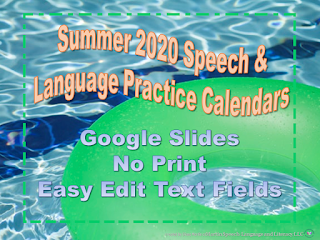 Martin Speech-Language and Literacy LLC: Teletherapy: Summer Speech ...