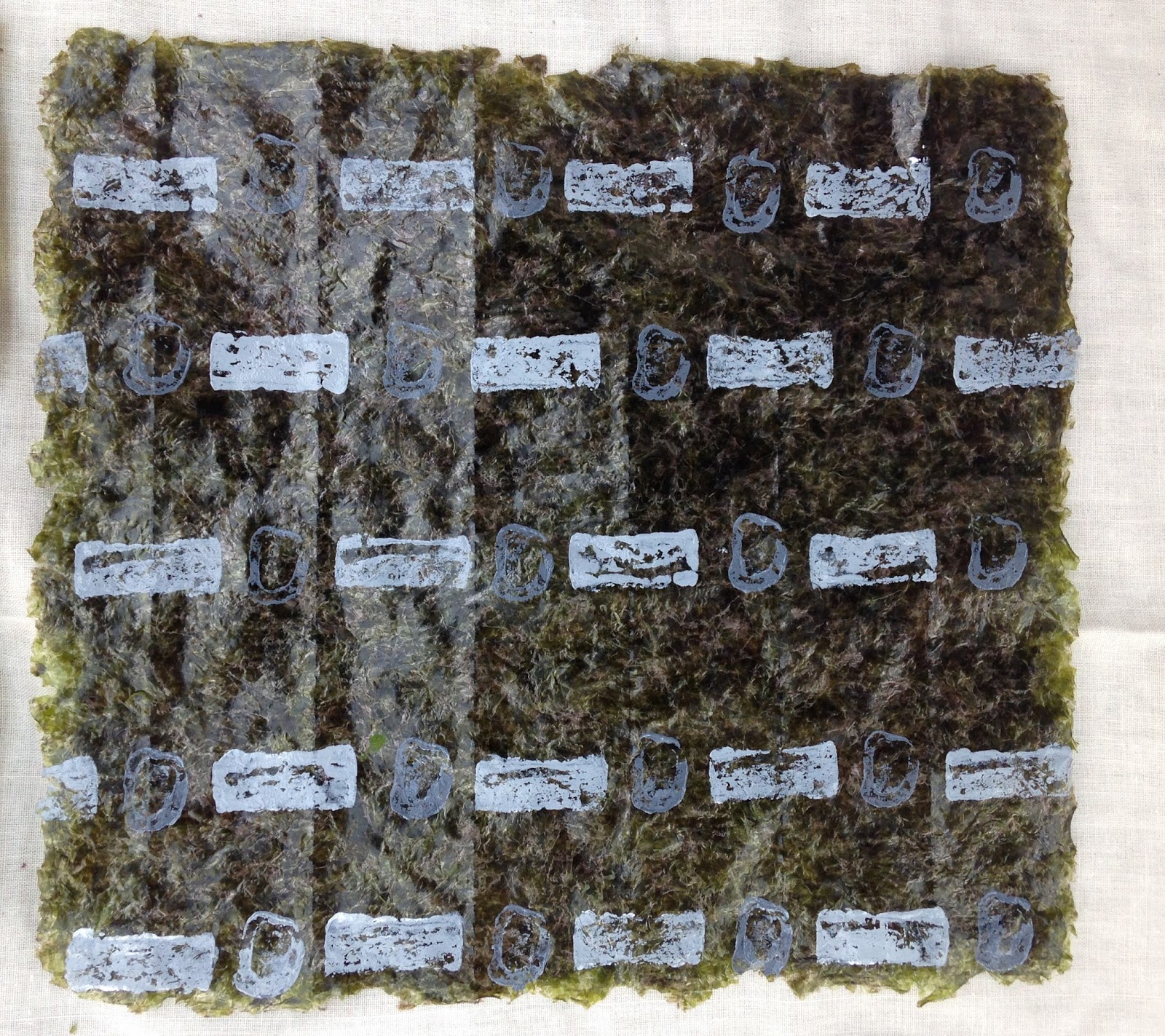 Helen Shaddock: Filling the seaweed grid with prints