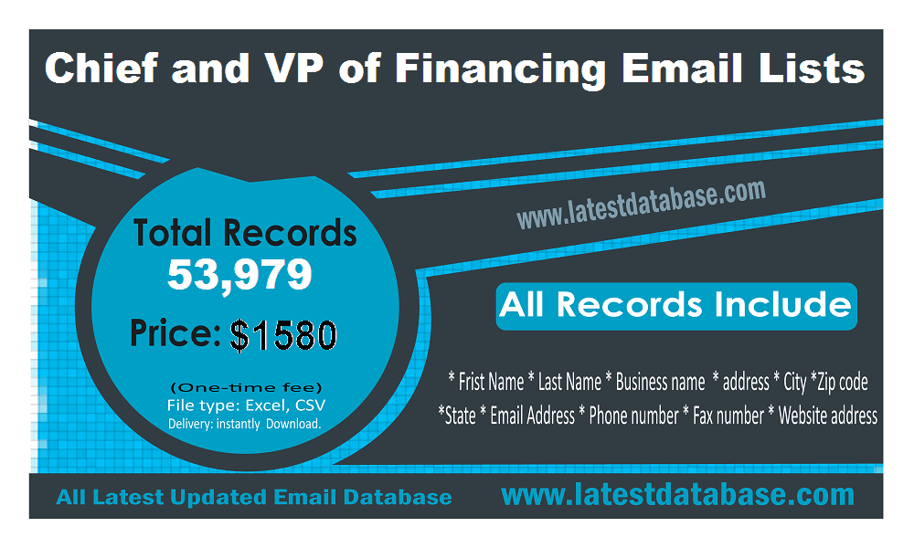 VP Financial Email Lists