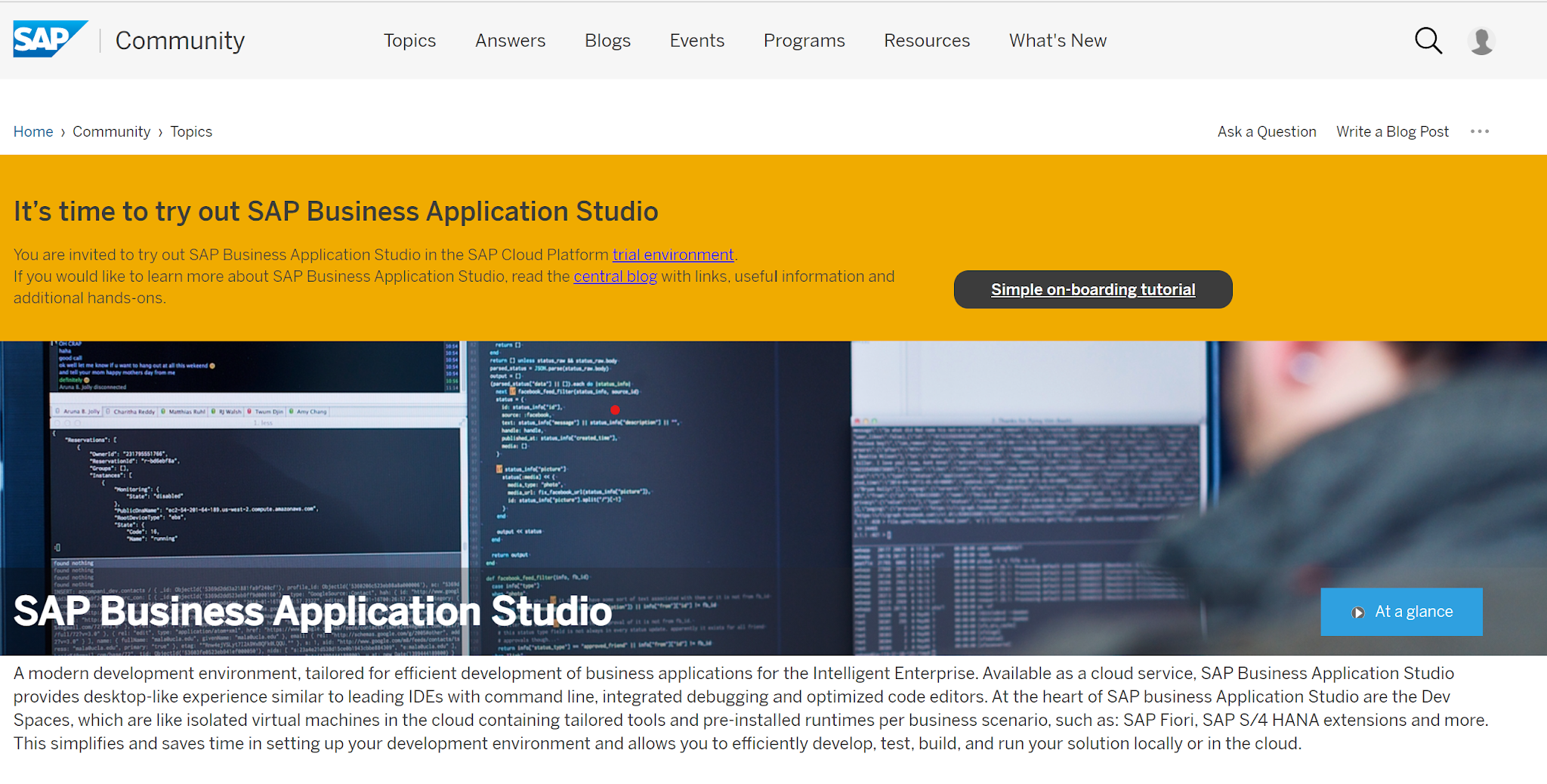 Blog: SAP Business Application Studio