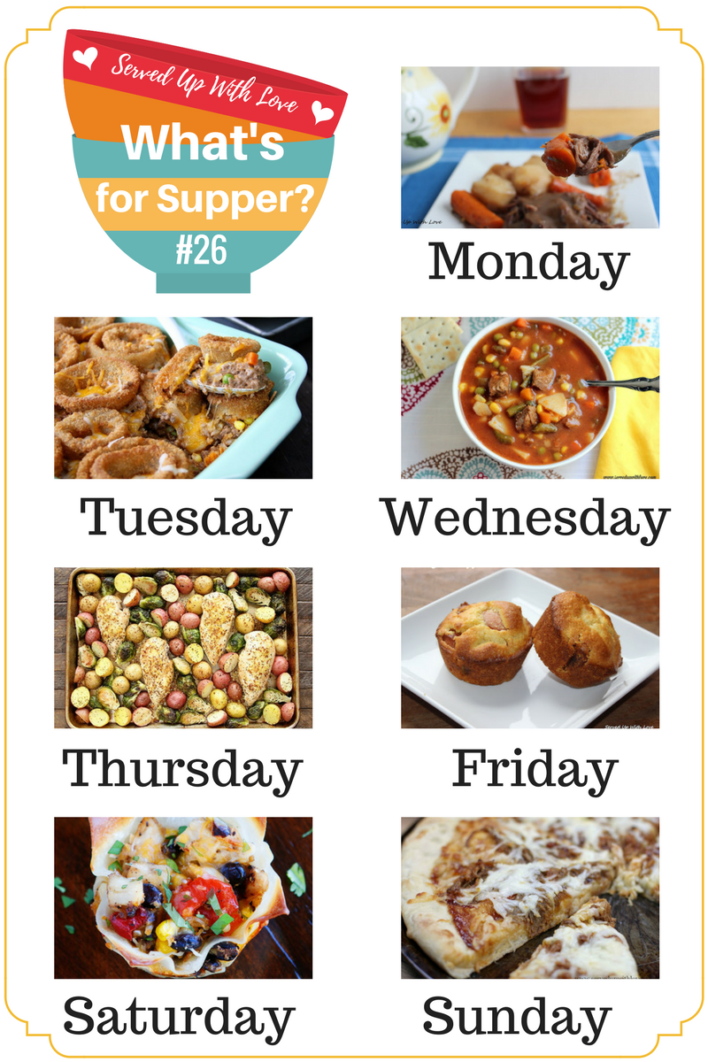 Cheesy Beef Bake at What's for Supper Sunday #26 | Served Up With Love