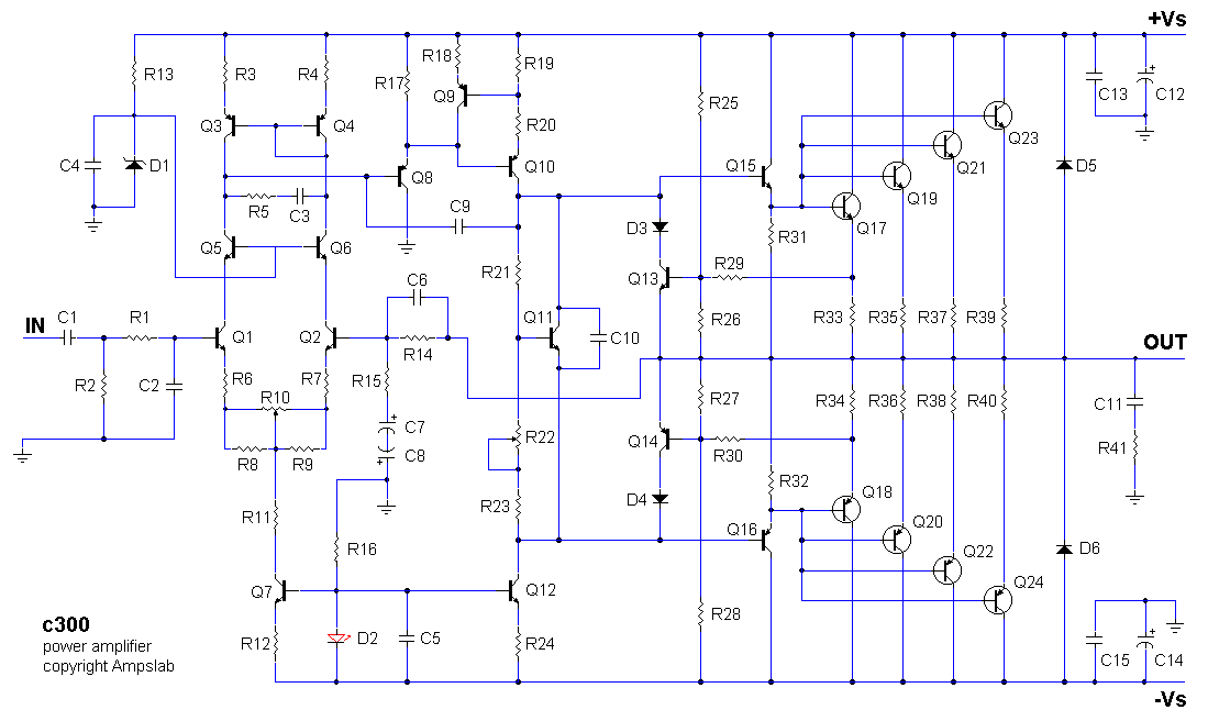ELECTRO,CIRCUIT, SCHEMA & DATASHEET: Power Amplifier MJ15003/MJ15004 c200